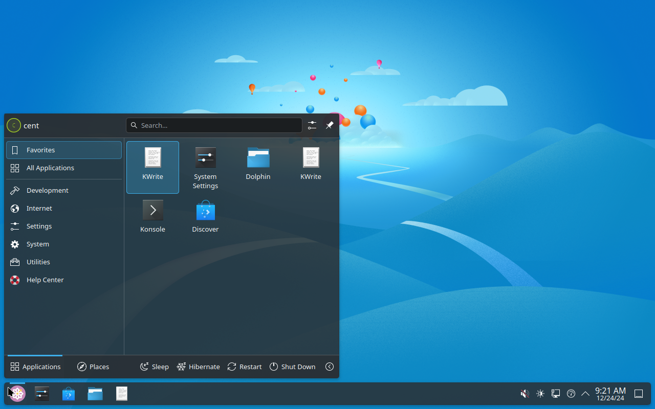 CentOS Stream 10 : KDE デスクトップ環境 : Server World