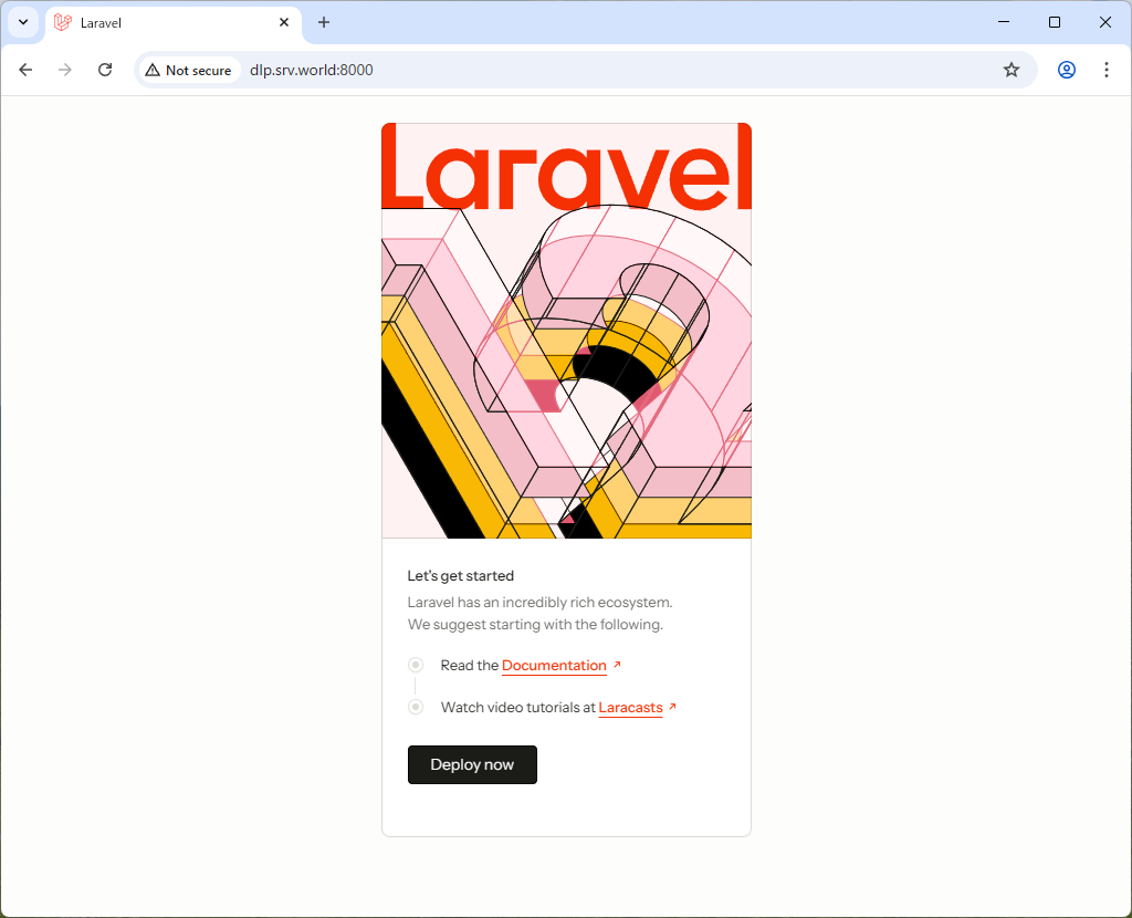 Debian 13 trixie : PHP Laravel インストール : Server World