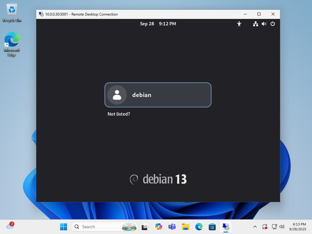 Debian 13 trixie : VirtualBox : 仮想マシンを作成する : Server World