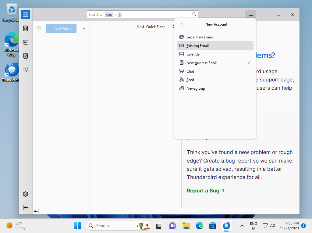 Fedora 39 : メールクライアントの設定 : Server World