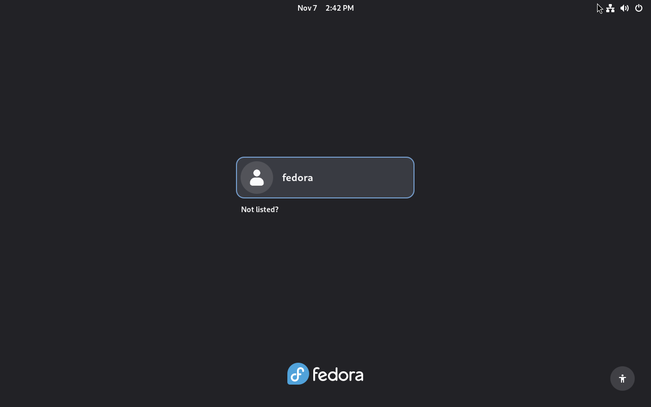 Fedora 43 : GNOME デスクトップ : Server World