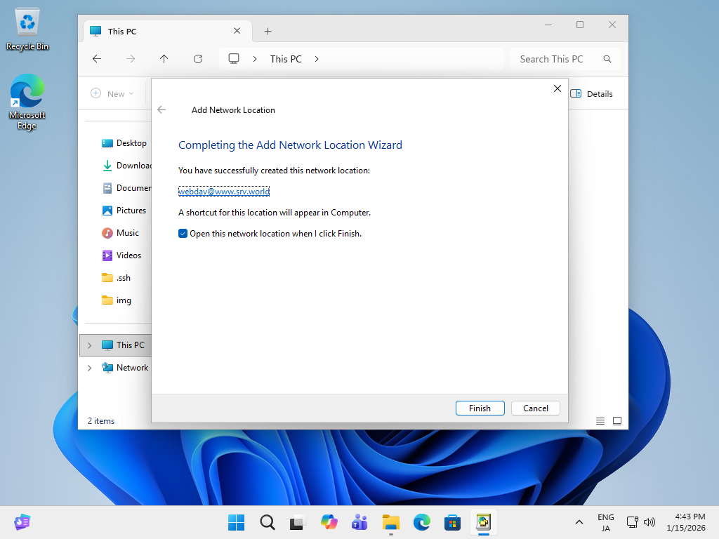 FreeBSD 15 : Apache httpd : WebDAV の設定 : Server World