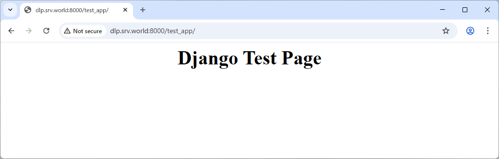 FreeBSD 15 : Django 6 インストール : Server World