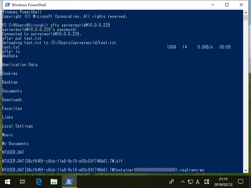 Windows 10 : OpenSSH : SSHクライアントの設定 : Server World
