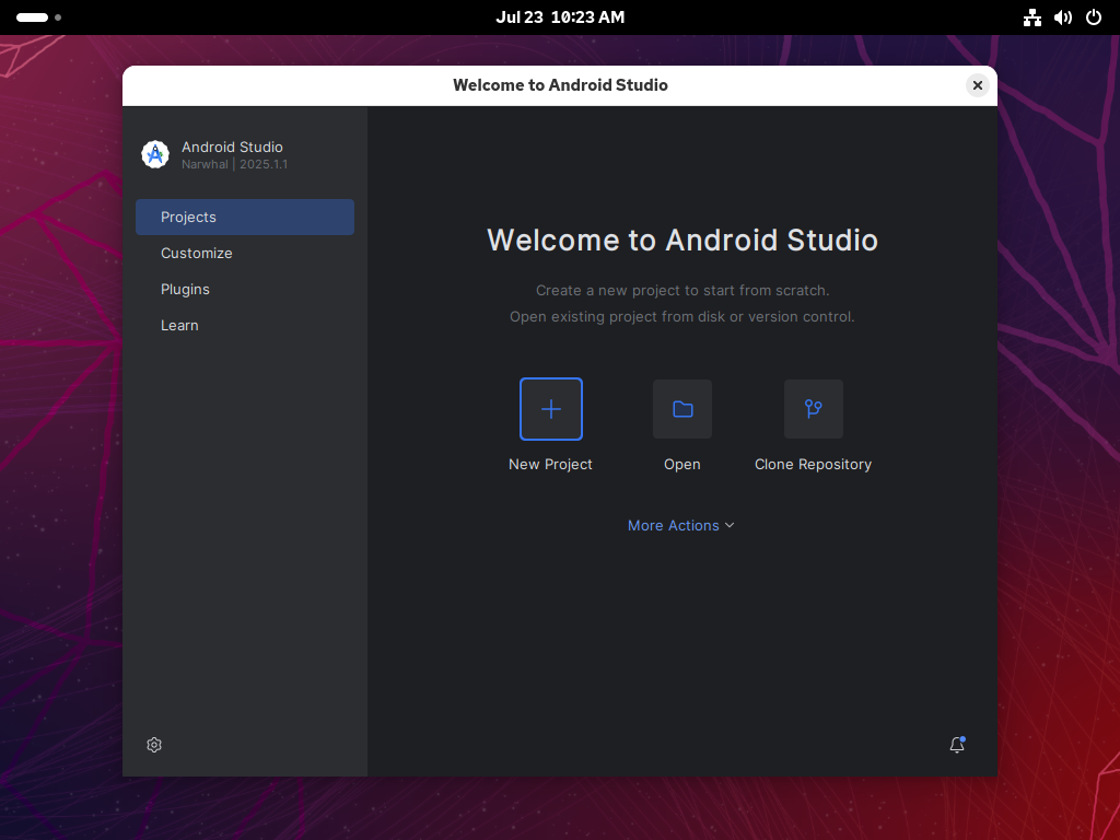Rocky Linux 10 : Android Studio : インストール : Server World