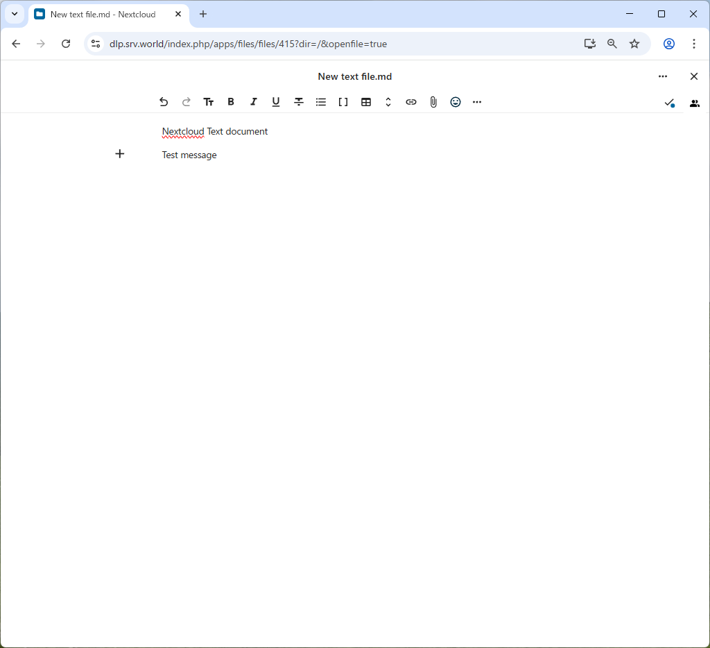 Rocky Linux 10 : NextCloud : ファイルを保管する : Server World