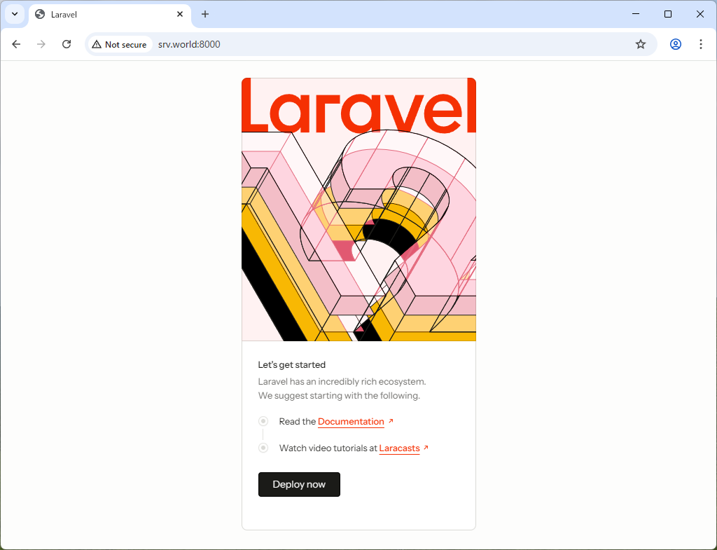 Rocky Linux 10 : Laravel インストール : Server World