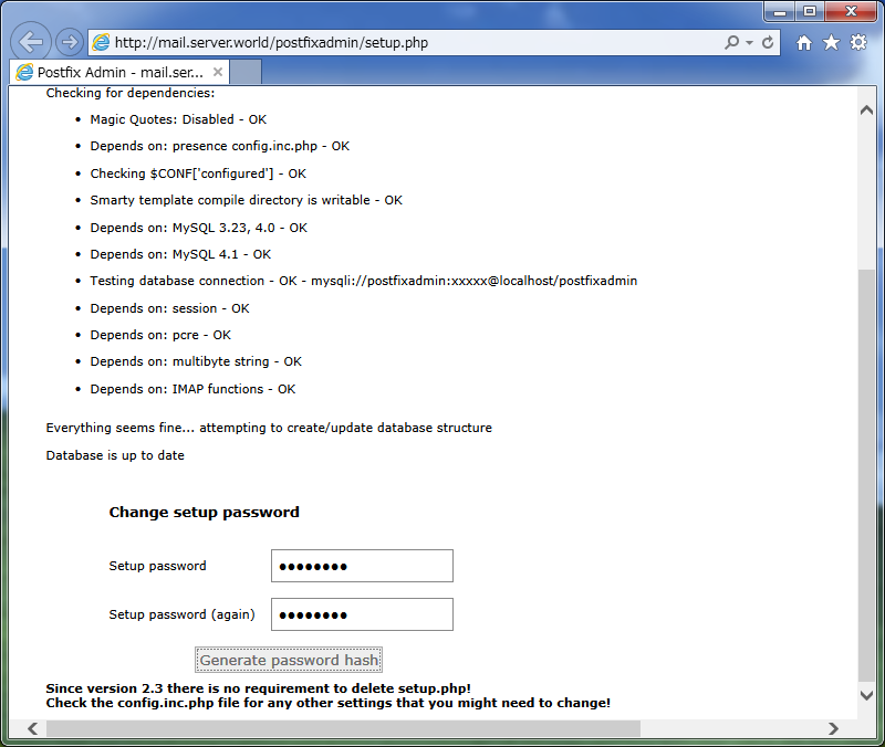 Centos 6 Mail Server Postfixadmin Server World