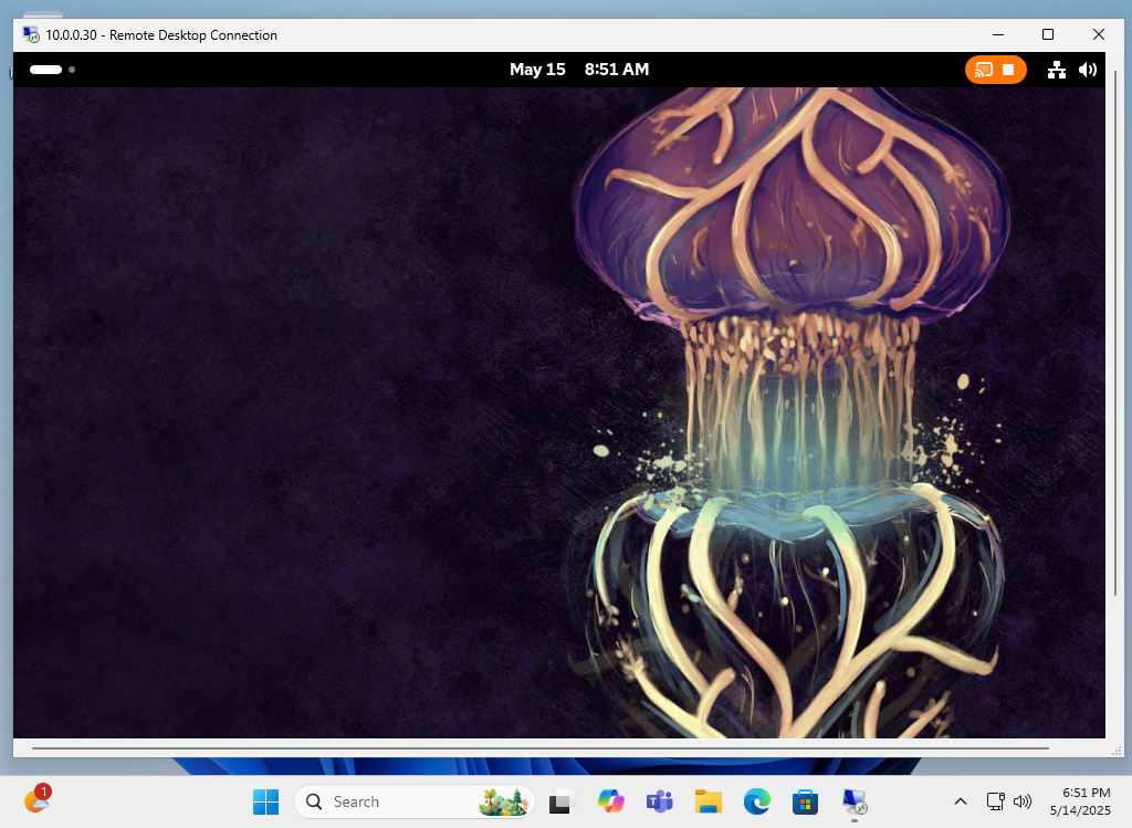 CentOS Stream 10 : GNOME Remote Desktop : Server World