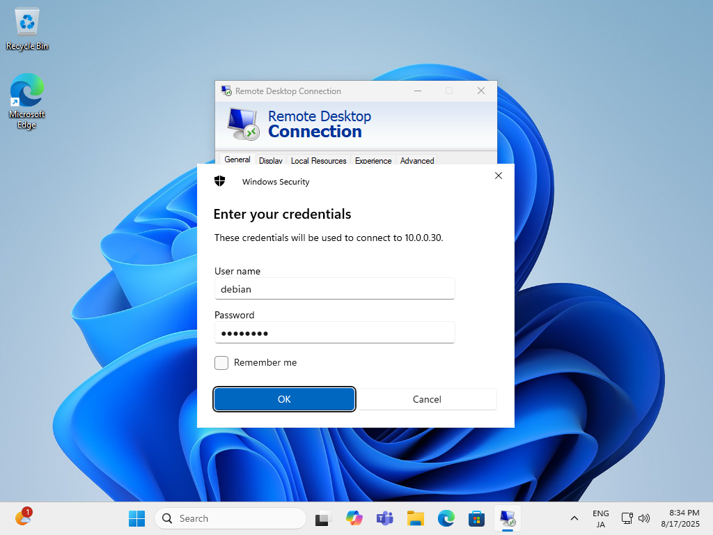 Debian 13 trixie : Configure GNOME Remote Desktop : Server World