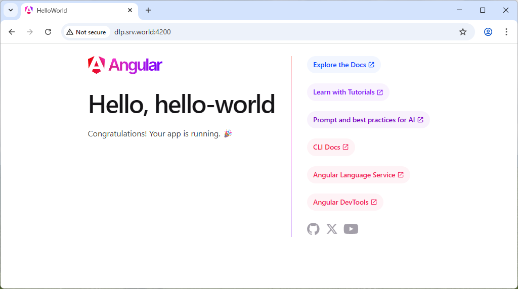 Debian 13 trixie : Install Angular 20 : Server World