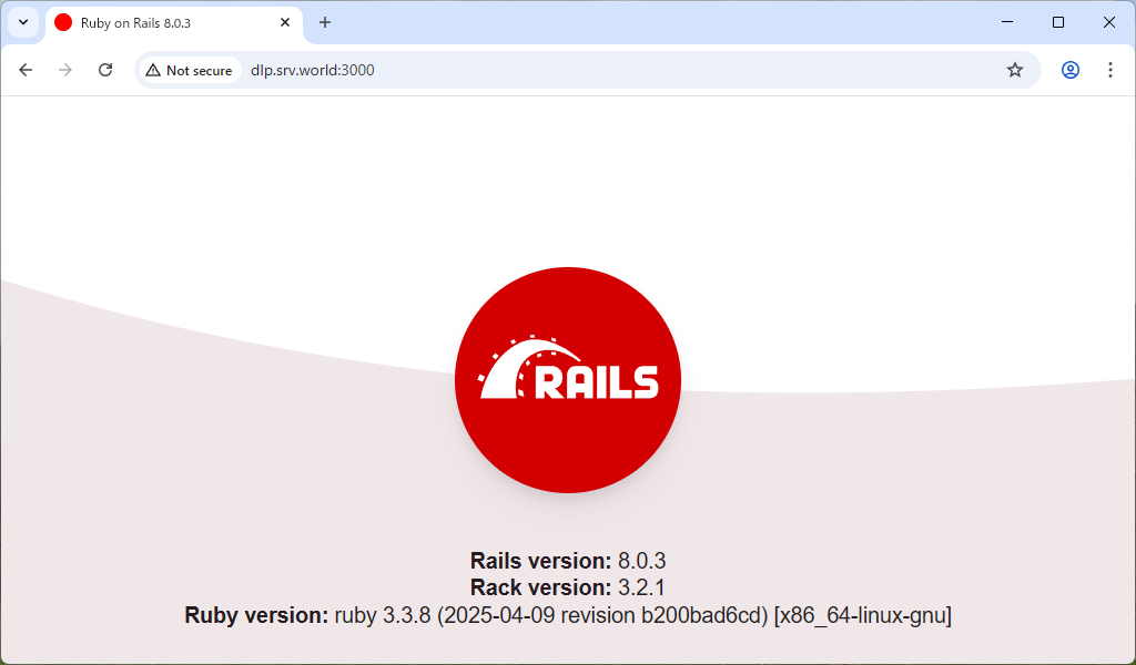 Debian 13 trixie : Install Ruby on Rails 8 : Server World