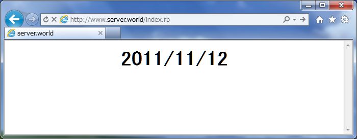 Fedora 16 - WEB Server - Install Ruby : Server World