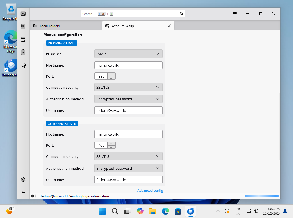 Fedora 41 : Add Mail Accounts (Virtual User) : Server World