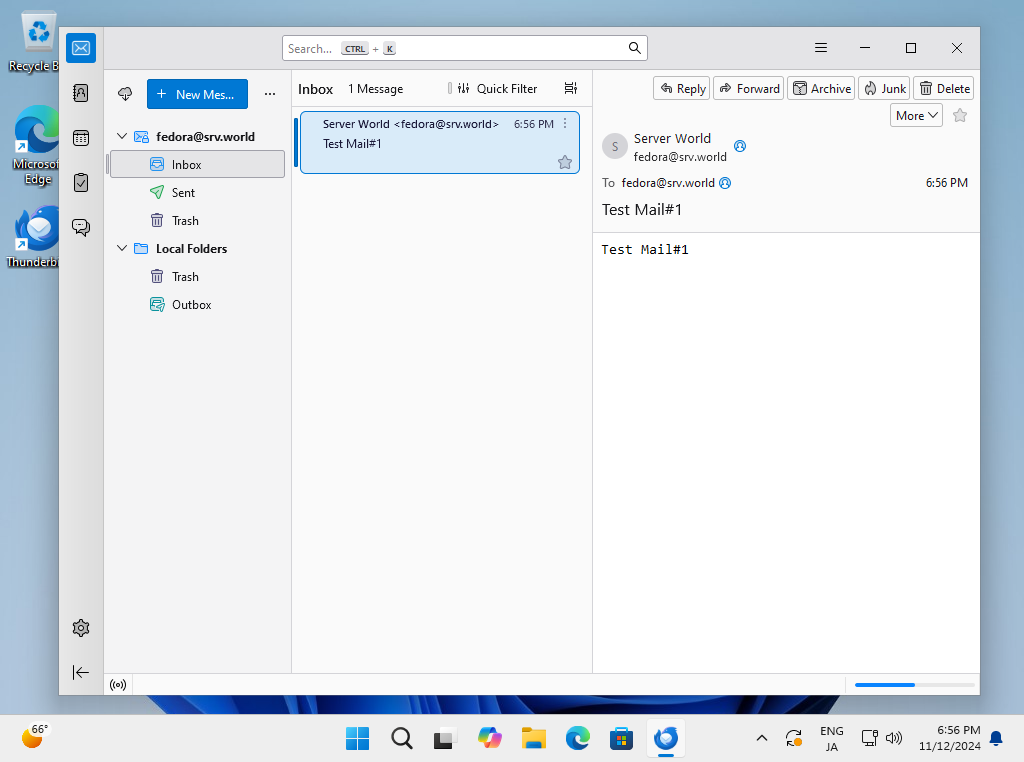 Fedora 41 : Add Mail Accounts (Virtual User) : Server World