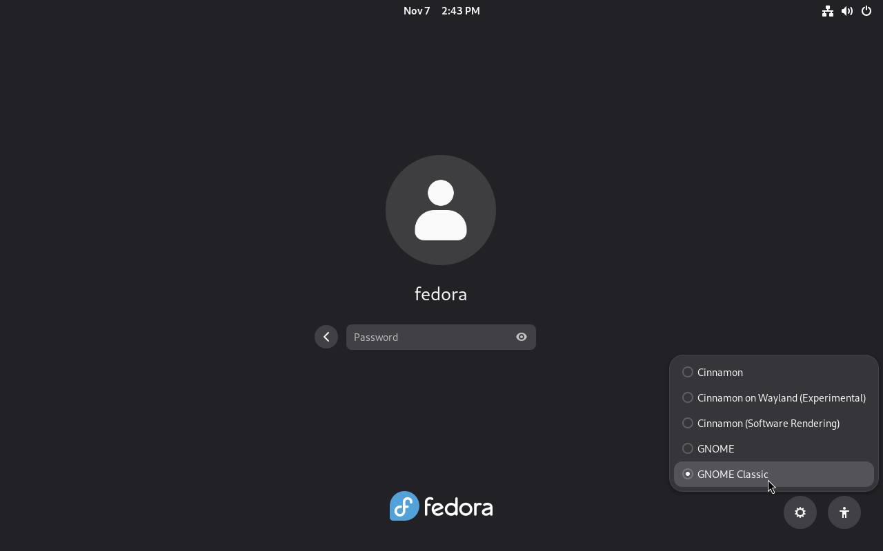Fedora 43 : GNOME Desktop : Server World