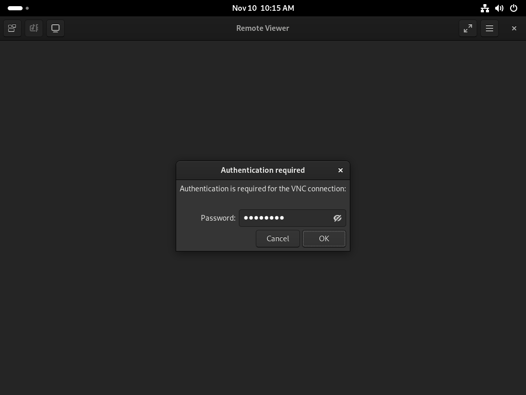Fedora 43 : KVM : Set VNC Connection (Client) : Server World