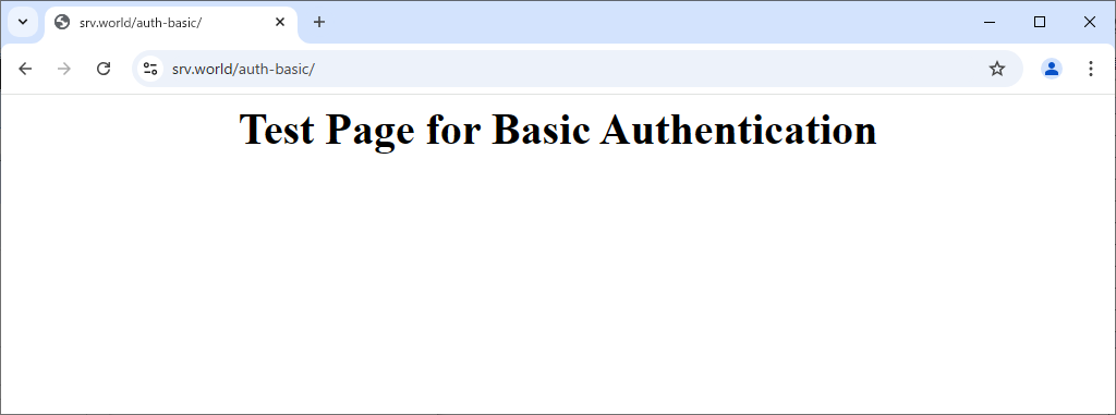 Fedora 43 : Nginx : Basic Authentication : Server World