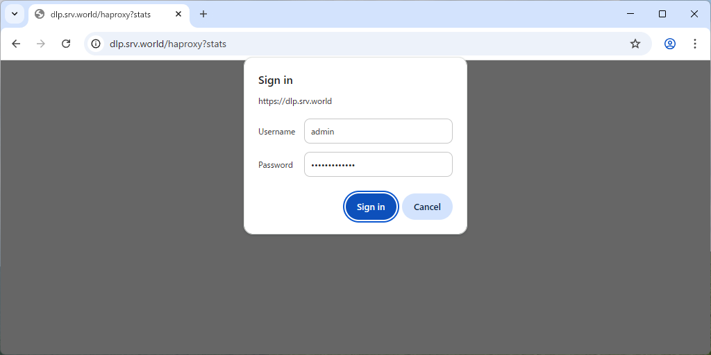 FreeBSD 15 : HAProxy : Refer to the Statistics (Web) : Server World