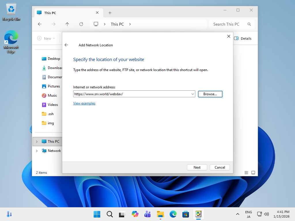 FreeBSD 15 : Apache httpd : Configure WebDAV : Server World