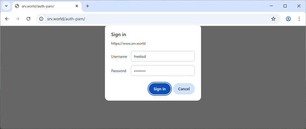 FreeBSD 15 : Apache httpd : Basic Auth + PAM : Server World
