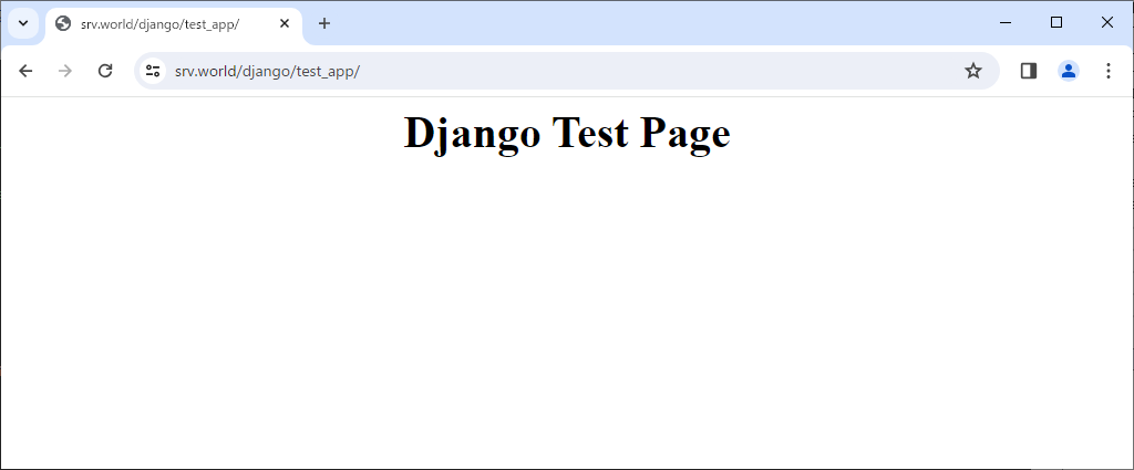 FreeBSD 15 : Apache httpd : Configure mod_wsgi : Server World