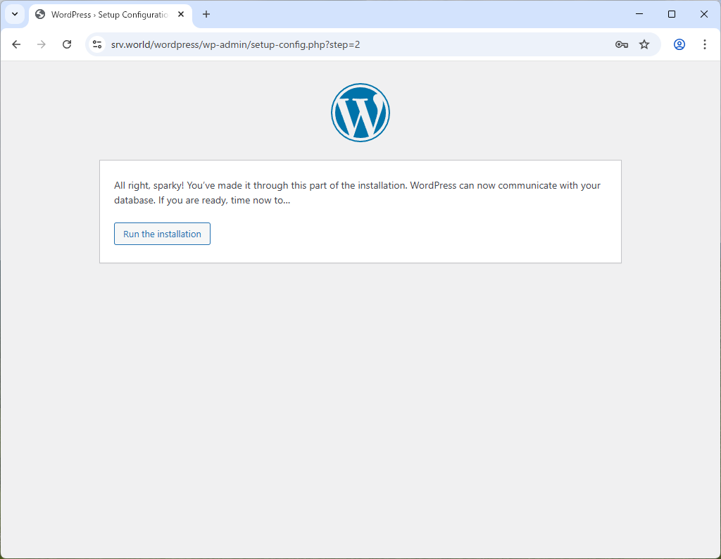 FreeBSD 15 : Apache httpd : Blog System : WordPress : Server World