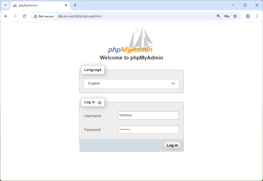 FreeBSD_15 : MySQL 8.4 : Install phpMyAdmin : Server World