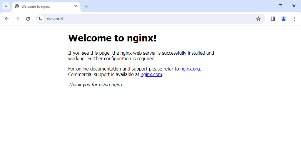 FreeBSD 15 : Nginx : SSL/TLS Setting : Server World