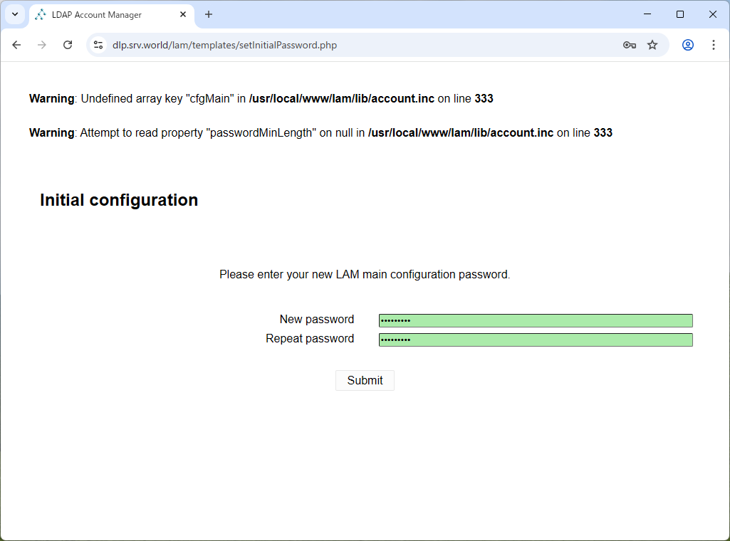FreeBSD 15 : OpenLDAP : LDAP Account Manager : Server World