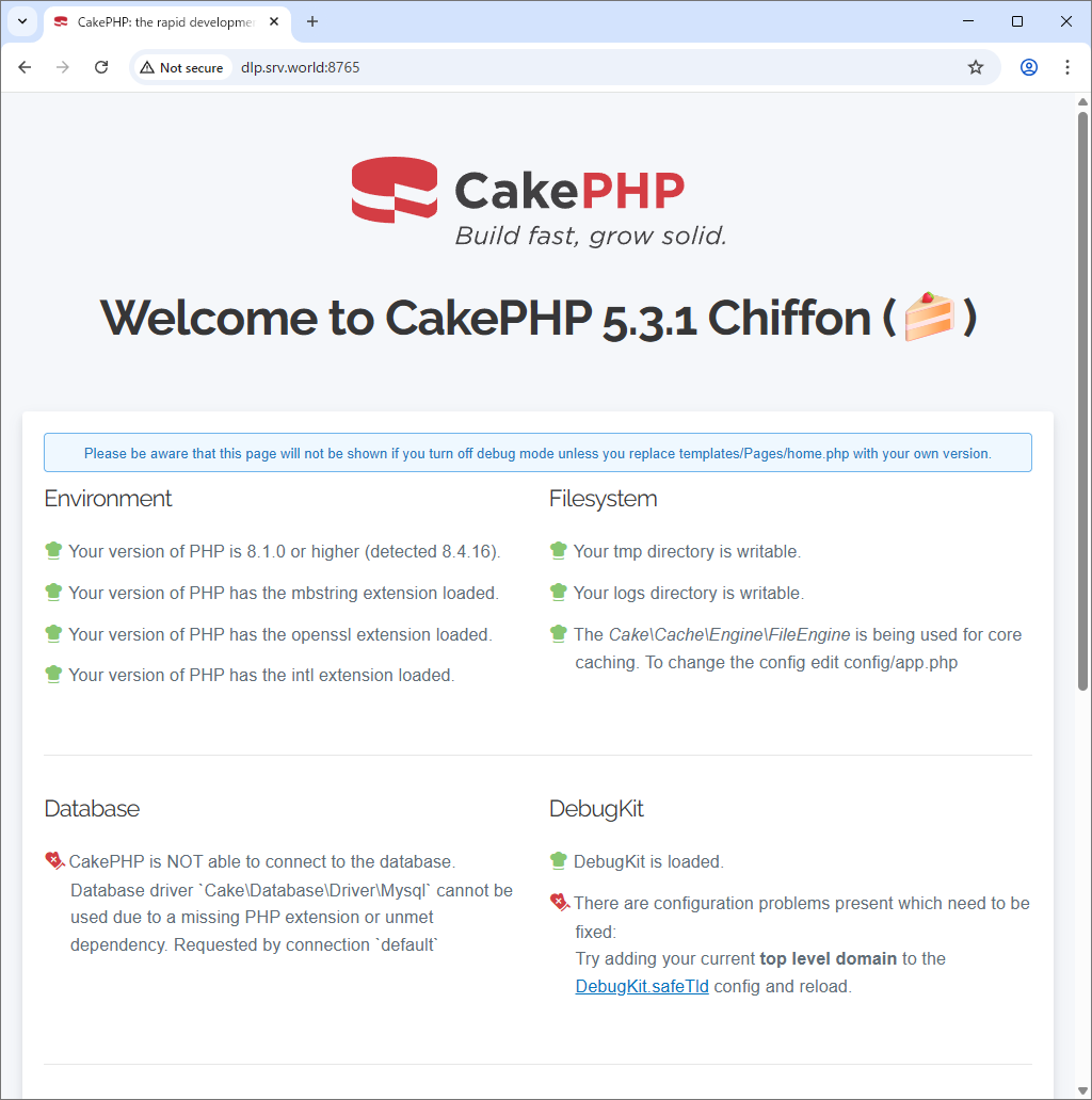 FreeBSD 15 : Install CakePHP : Server World