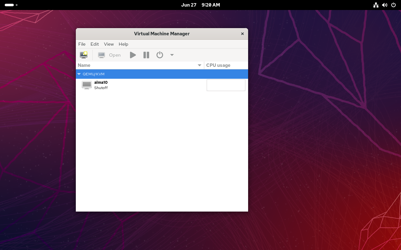 Rocky Linux 10 : KVM : Create Virtual Machine (GUI) : Server World