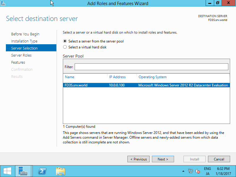 Windows Server 2012 R2 Install NFS Server Server World