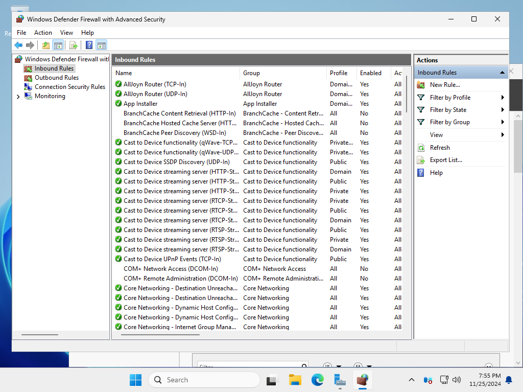 Windows Server 2025 : Initial Settings : Allow ICMP Echo Reply : Server World