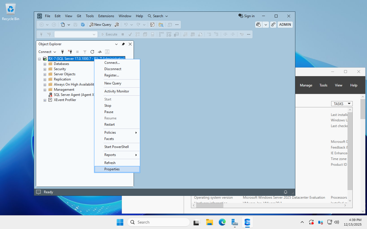 Windows Server 2025 : SQL Server 2025 : Remote connection (SQL Server Auth) : Server World