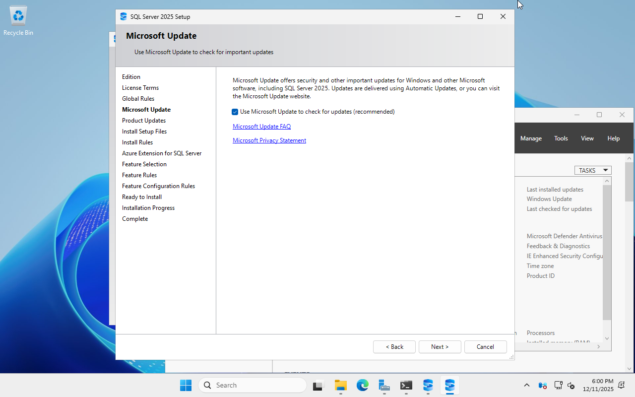 Windows Server 2025 : SQL Server 2025 : Install : Server World