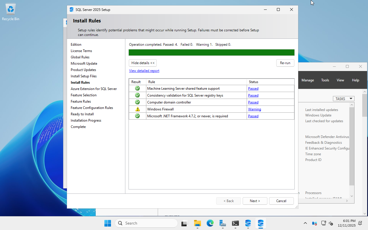 Windows Server 2025 : SQL Server 2025 : Install : Server World