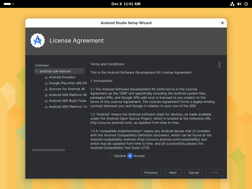 openSUSE Leap 16 : Install Android Studio : Server World
