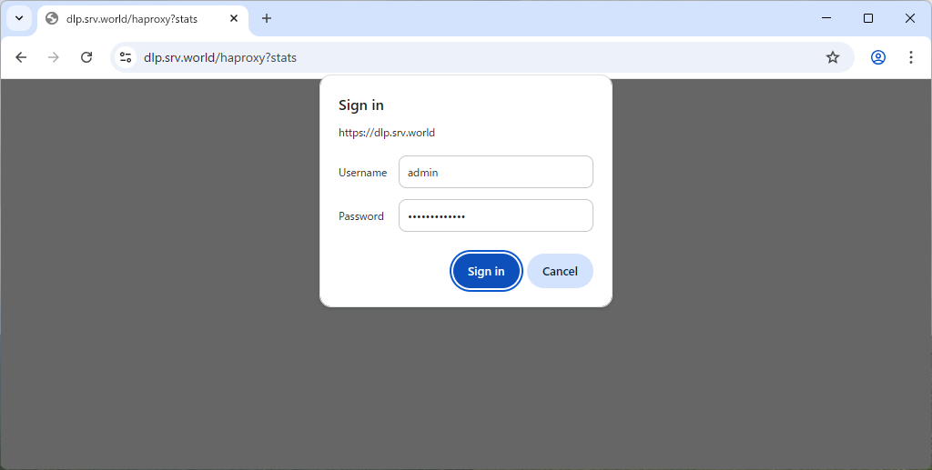 openSUSE Leap 16 : HAProxy : Refer to the Statistics (Web) : Server World
