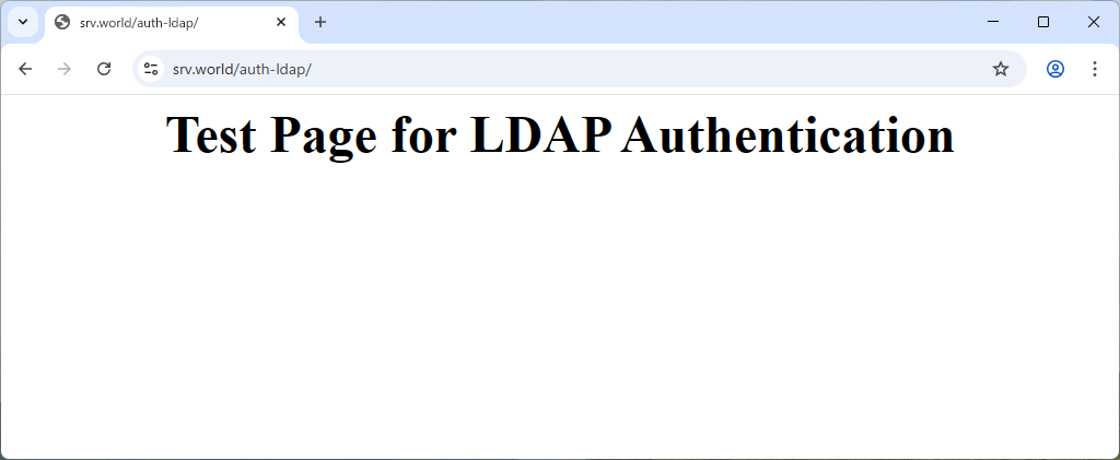 openSUSE Leap 16 : Apache httpd : Basic Auth + LDAP : Server World