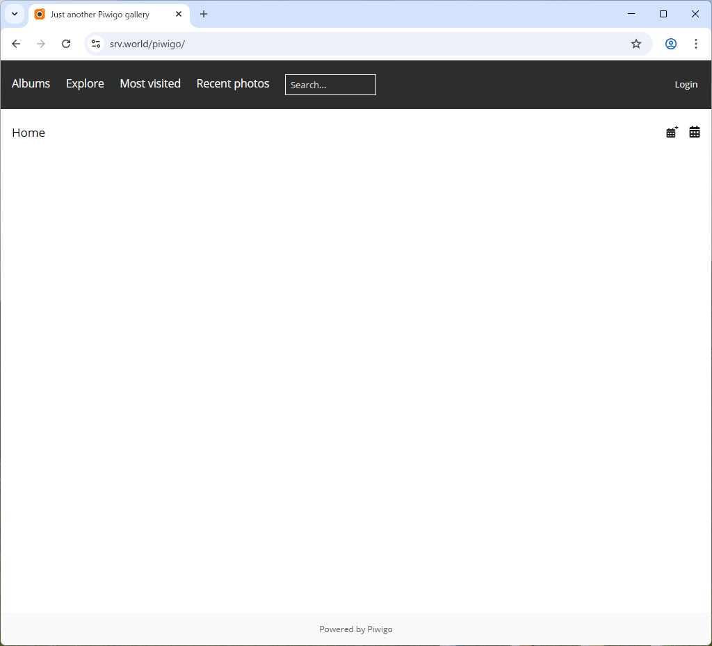 openSUSE Leap 16 : Apache httpd : Photo Gallery : Piwigo : Server World