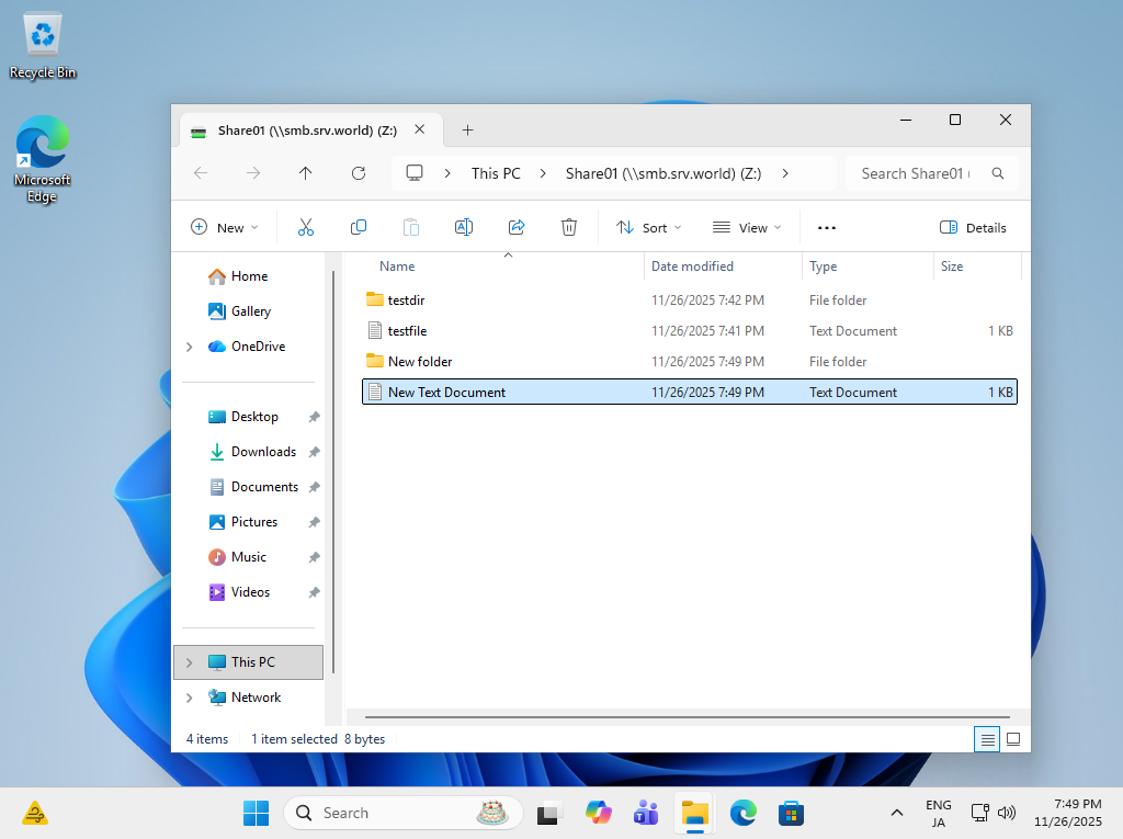 openSUSE Leap 16 : Samba : Access from Clients : Server World